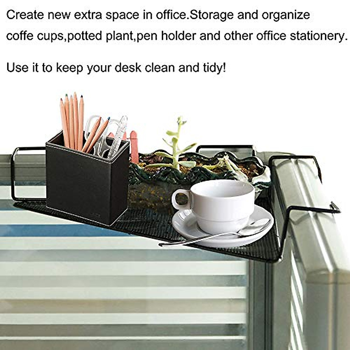 Gaweb Corner Plastic/Metal Freestanding Stackable Organizer Shelf for Bathroom,Iron Square Triangle Office Cubicle Corner Shelf Storage Rack Sundries Organizer - Triangle*