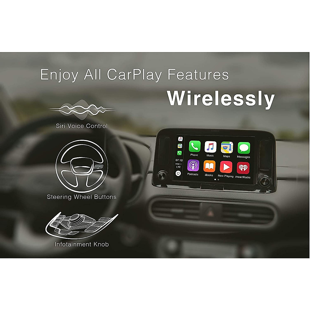 Smart World Company ViseeO Play2Air Small Wireless Carplay iPhone Adapter kit dongle with USB Type-C Plug Included
