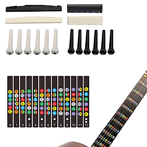 99PCS Guitar Tool Kit，Professional Guitar Repairing Maintenance Tool Kit with Capo Guitar Strings Picks Bridge Pins Gauge Guitar Accessories Gift for Acoustic Guitar Electric guitar Ukulele Bass Banjo