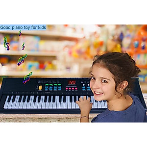 Keyboard Piano Electric Digital Piano Mini Music Electronic Keyboards 61 Key Kids Piano Musical Instrument Piano Toy w/ Microphone for Beginners Christmas Birthday Gifts