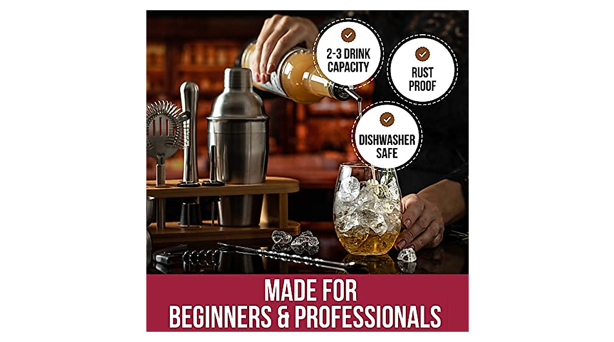 Cresimo 12-PC Cocktail Shaker Set for Home Bars
