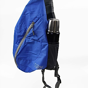 OSAGE RIVER Taber Sling Travel Bag, Foldable Crossbody, Sky Blue