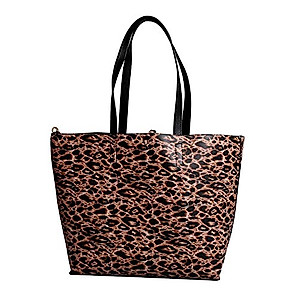 Versace Jeans Couture Reversible Signature Animal Print Large Shopper Tote for womens