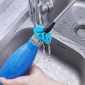 Stainless Steel Water Bottle Brush, Long Handle Scrubbing Brush, Built for Cleaning Sports Bottles, Baby Bottles, Cups, Coffee Mugs, Glasswares, Tumblers, Wine Decanters, Flask, 2 Pack, 15 in