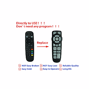 HCDZ Replacement Remote Control for Chrysler Town and Country 2012 2011 2010 2009 2008 2007 UCONNECT DVD Entertainment Headphones Audio KIT System