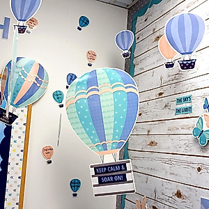 Creative Teaching Press Calm & Cool Hot Air Balloons Cut Outs, 6 in, CTP 8666