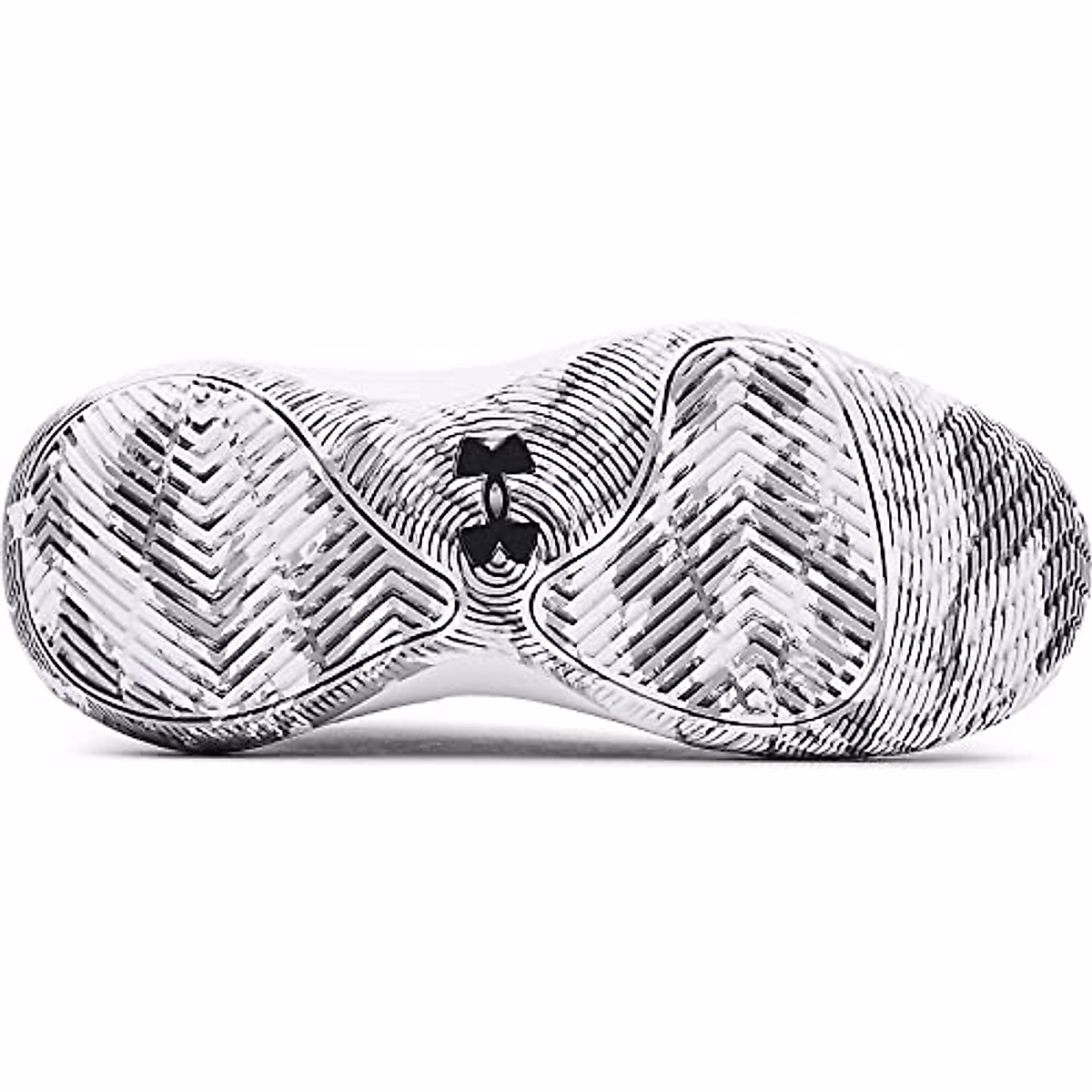 Under Armour Unisex Child Pre-School Jet '21 Basketball Shoe, Black/White, 2 Little Kid US