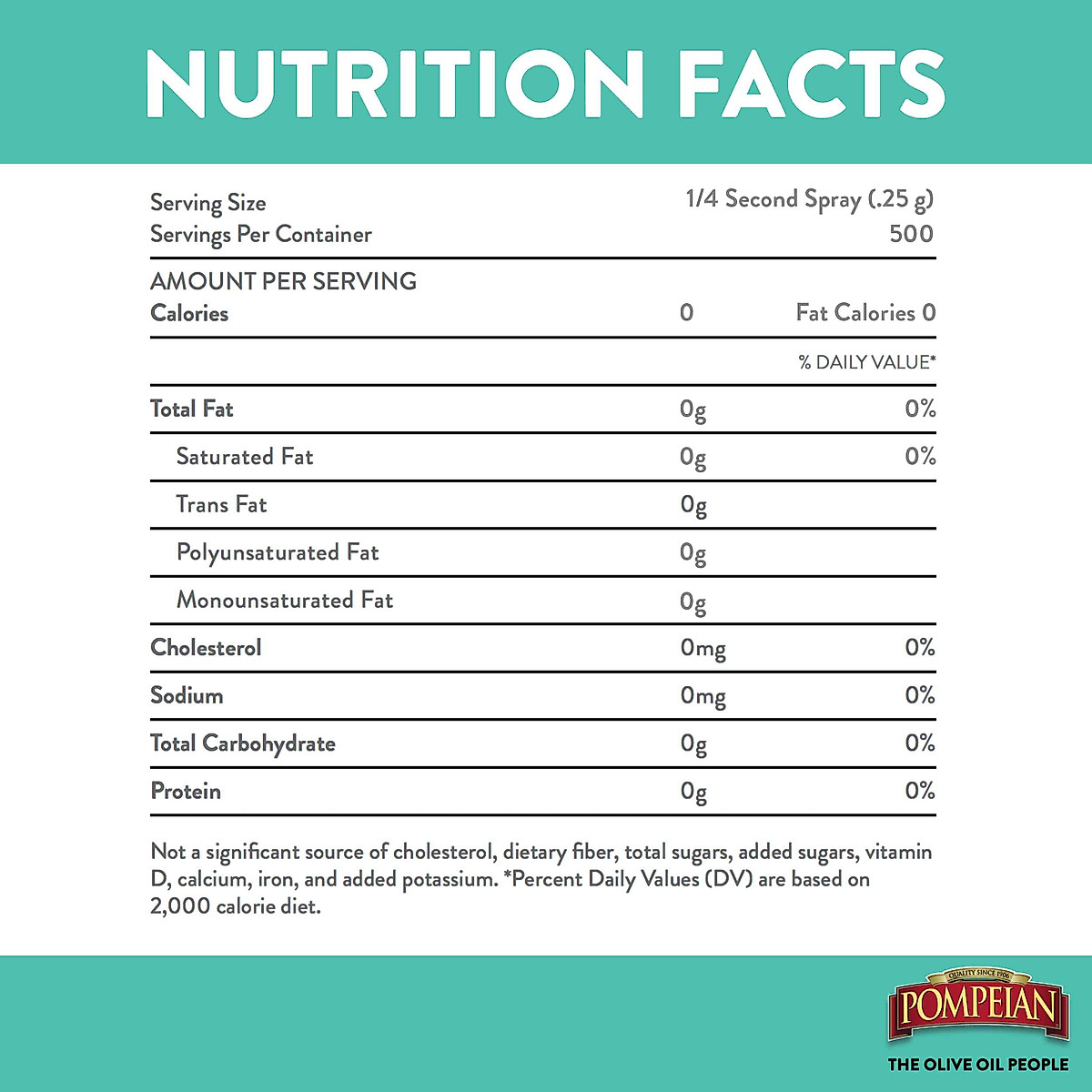 Pompeian USDA Certified Organic Extra Virgin Olive Oil Non-Stick Cooking Spray, Full-Bodied Flavor, Perfect for Salads and Pasta Drizzling, Naturally Gluten Free, Non-Allergenic, Non-GMO, No Propellants, 5 FL. OZ., Single Bottle