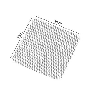 20PCS Shower Drain Cover Hair Catcher, 4" X 4" Shower Drain Mesh Stickers, Bathroom, Laundry, Bathtub, Kitchen, Sink, for Catches Hair & Debris