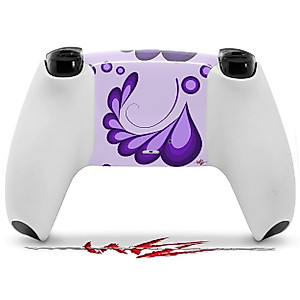 WraptorSkinz Skin Wrap compatible with Sony PS5 DualSense Controller Petals Purple (CONTROLLER NOT INCLUDED)