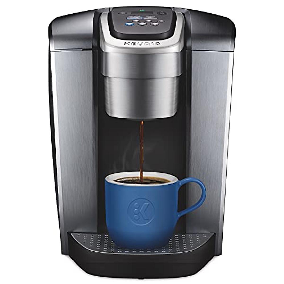 Keurig K-Elite Single Serve K-Cup Pod Programmable Coffeemaker (Brushed Silver)