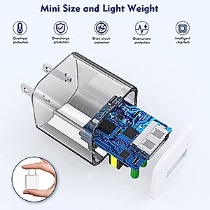 (Apple MFi Certified)iphone charger 10ft,2Pack 10 Foot Long Data Syncing Charging Lightning Cord Cable with 2Pack USB Wall Charger Travel Plug Adapter Box Compatible with iPhone 12/11 Pro/11/X/Xs/8/7