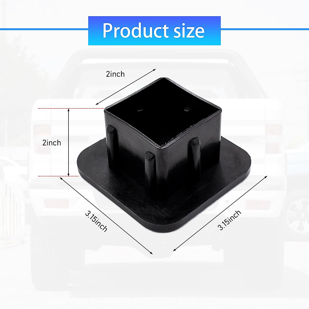 ZBGUN 2 Inch American Flag Trailer Hitch Cover Tow Hitch Covers Plug Cap Rubber Fits，for Toyota Jeep Chevrolet Ford Nissan Dodge Ram Porsche Range Rover Honda Ridgeline 2 Inch Hitch Receivers (Red)