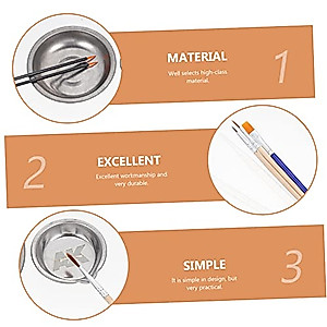 VILLCASE 1 Set Figure Coloring Tool Miniatures Miniature Painting Brushes Mini Tools Paint Mixing Cups Art Painting Brushes Craft Paint Sponges Portable Model Brush Figure Supply Sponge