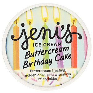 JENIS SPLENDID ICE CREAMS Buttercream Birthday Cake Ice Cream, 1 PT