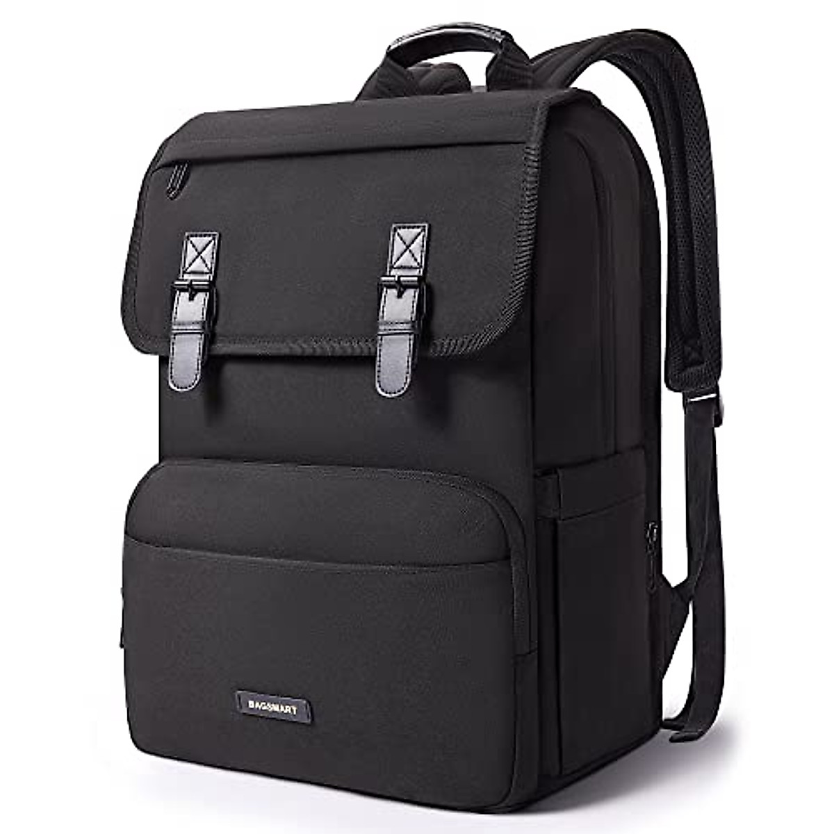 BAGSMART Laptop Backpack, Backpack For Men Women,Black Travel Backpack Fits 17.3 Inch Computer Work Back Pack College Bag With Charging Port