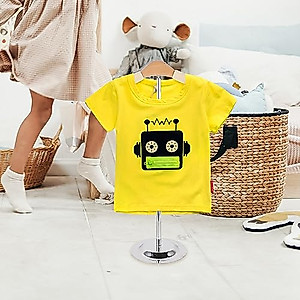 COHEALI Adjustable T Shirt Display Flexible Shoulder Stand Shirt Rack Portable Hanging Metal Clothes Hanger Rack for Clothing Garment Coat Retail Vendor