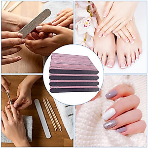 Nail File (100 Pcs), Emery Board Nail Files for Acrylic and Natural Nails, 100/180 Grit Double Sided Emery Boards for Nails Fingernail Filer Bulk for Professional Finger Nail Filer Manicure Set