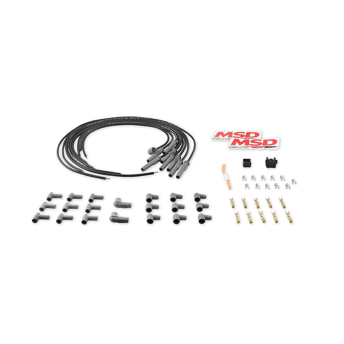 MSD 31193 Black 8.5mm Super Conductor Spark Plug Wire Set