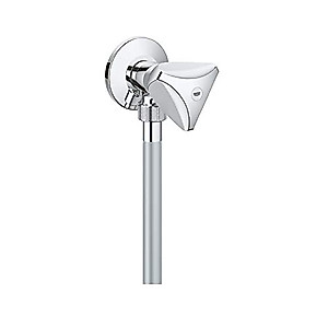 Grohe Tempesta F Trigger Spray 30 Wall Holder Set with Shut-Off Valve 1 Type of Jet, Pack of 1 26357000, Chrome