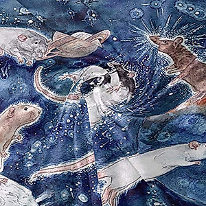 Rats are Stars Spelled Backwards Throw Blanket Soft Warm Cozy Bed Couch Lightweight Polyester Microfiber Size 50" W x 60" L for Kids Women Boy