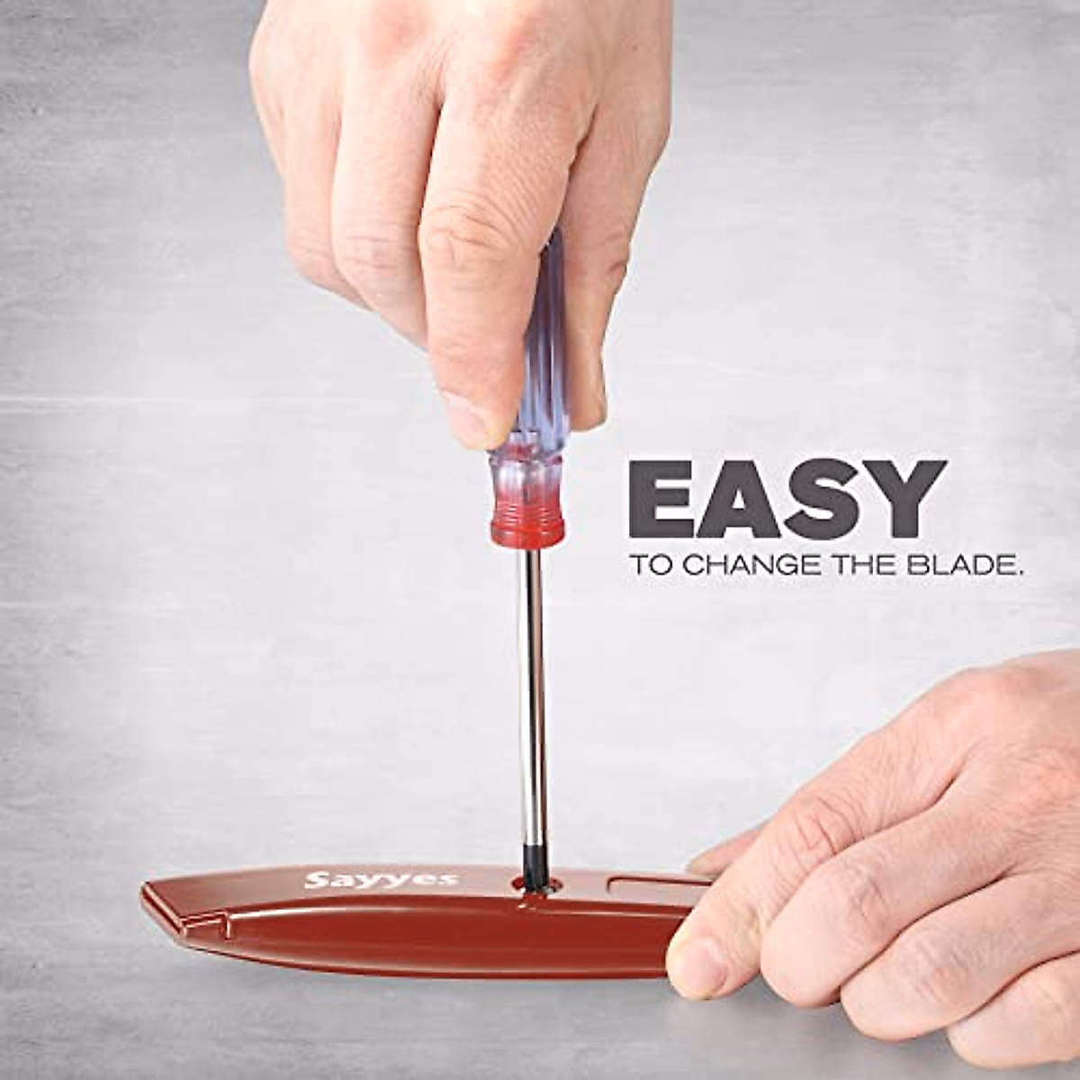 sayyes Box Cutter, 2-Pack Retractable Utility Knife with 10-Piece SK5 Blades, Durable Aluminum Box Cutter for Ropes, Boxes, Plastics, DIY, 4 Colors to Choose