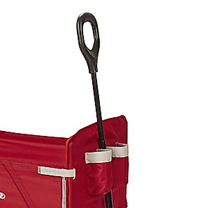 Radio Flyer 3-in-1 EZ Folding Wagon Ride On For Kids, Garden, & Cargo, Red Collapsible Wagon