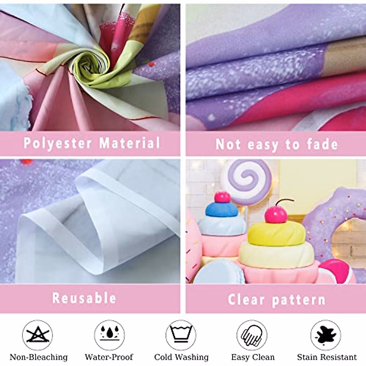 DASHAN Polyester 7x5Ft Spring Backdrop Magic Garden Fairy Tale World Grass Butterfly Wonderland Background for Kids Girl Baby Shower Birthday Party Decoration Studio Photography Banner Booth Props