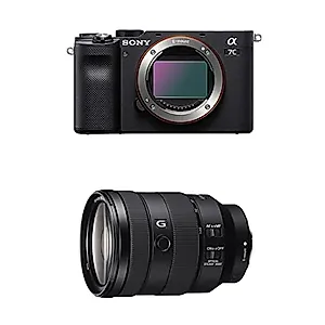 Sony Alpha 7C Full-Frame Mirrorless Camera - Black with Sony - FE 24-105mm F4 G OSS Standard Zoom Lens (SEL24105G/2)