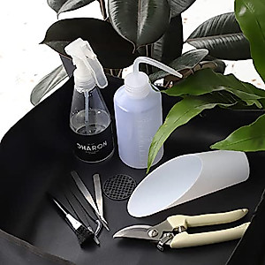 BIUWING 2PCS 39.4" x 39.4" Large Plant Repotting Mat Waterproof Transplanting Mat Indoor Plant Potting Mat Portable Gardening Mat Foldable Garden mat