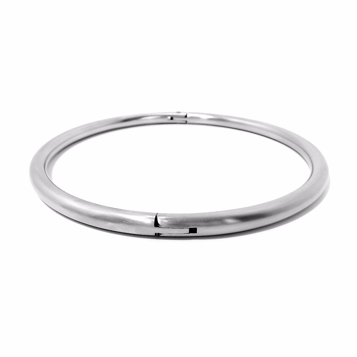 CuffStore 19" Eternity Slave Collar in Brushed Satin Stainless Steel (slave collar, eternity collar necklace)