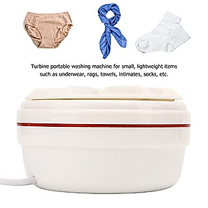 Mini Washing Machine, Portable Ultrasonic Washing Machine, Turbo Washer and Dishwasher Automatic Cycle Cleaning for Home Travel College Camping Personal Laundry