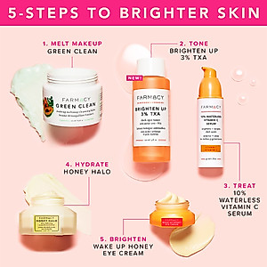 Farmacy 3% TXA Toner for Face - Brightening Face Toner for Oily Skin - Liquid Exfoliant with Azelaic Acid + 5% PHA to Target Visible Dullness + Help Reduce Uneven Skin Tone (120ml)