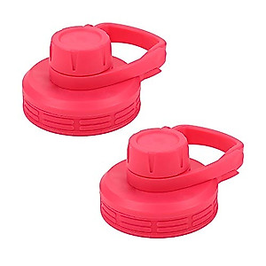 IRON °FLASK Spout Lid for Wide Mouth, Insulated Sports Water Bottles, Chug Lid, BPA Free 2 Lids (Fuchsia)