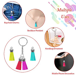 Cridoz 300pcs Tassels for Jewelry Making, Keychain Charms Bulk for Crafts, Resin Keychains, Acrylic Blanks, Bangles Bracelets, Earrings and Jewelry Making