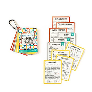 Photography Cheat Sheet Cards (Set of 2 Decks) - DSLR Camera Photography and Composition/Lighting Sets - Plastic Reference Cards | Snap Happy Mom (Bright)