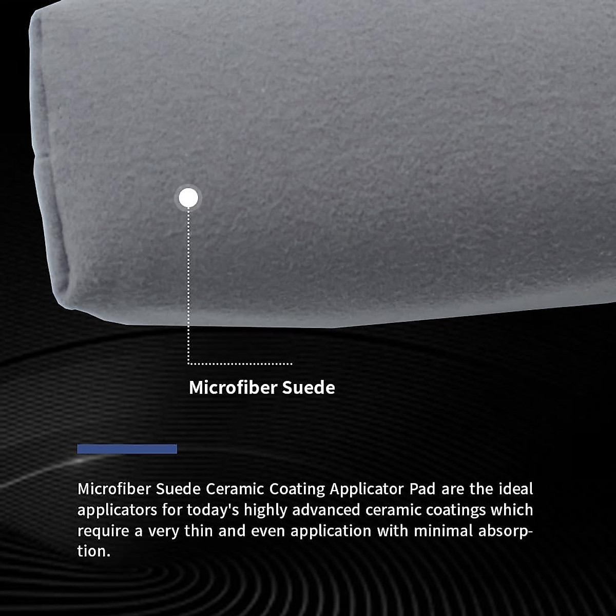 ANTSHINY Microfiber Applicator Pad, Car Detailing Suede Sponge Applicator, 6Pcs Coating Sponge Pads for Cars, Ceramic Spray Coating, Applying Wax, Sealants & Other Conditioners-（6pcs）