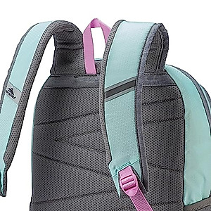 High Sierra Outburst 2.0 Carry-On Daypack Book Bag with Padded Laptop Tablet Sleeve, 360 Degree Reflectivity, Fits Most 15.6" Laptops, 28L, Sky Blue/Iced Lilac