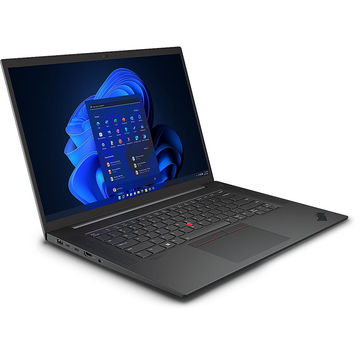 Lenovo Latest ThinkPad P1 Gen 5 Laptop, Intel i7-12700H (14 Cores), 16" FHD (1920 x 1200) IPS Anti-Glare, 32GB DDR5, 2TB SSD, Nvidia A2000, 1080p Camera, Win 11 Pro - Black