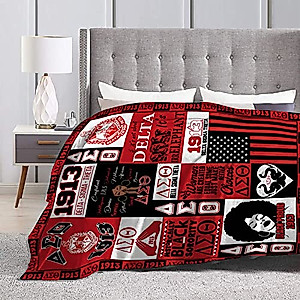 Hunkie Sorority Gifts for Women Sorority Blanket 60''x50'' Positive Throw Blanket Gifts for Women Birthday for Women Sisters -2