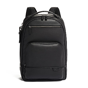 TUMI - Harrison Warren Leather Laptop Backpack - 15 Inch Computer Bag for Men and Women - Black