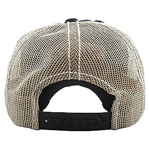 Funky Junque Mens Baseball Cap - Air Force Star Roundel (Black)