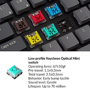 Keychron K5 SE Hot-swappable Ultra-Slim Wireless Bluetooth/Wired USB Mechanical Keyboard with Low-Profile Optical Mint Switch, Full Size Layout 104-Key White LED Backlit for Mac and Windows