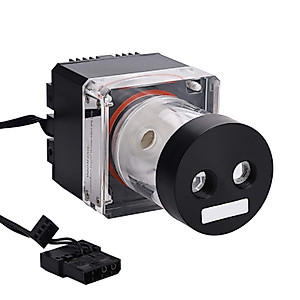 800L/H 8W 7V Water Cooling Pump with 4 Meters Pump Head & LED Power Indicator G1/4 Thread Fast Heat Dissipation CPU Cooling System (12cm Black)