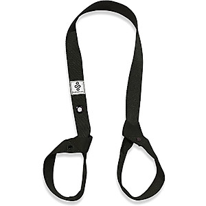 SukhaMat - Yoga Mat Strap, Extra-Durable and Comfortable | Multi-Purpose Strap/Carrier for Your Yoga Mat, Pilates or Exercise Mat (Black)