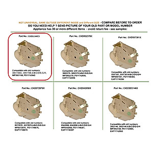 Original CONNECTORS 3951166C, 3951166 A/B/C/D/E/G/H Compatible with Whirl. Kenm. Washer Timer fits Old # 3951166C, 3951166 A/B/C/D/E/G/H