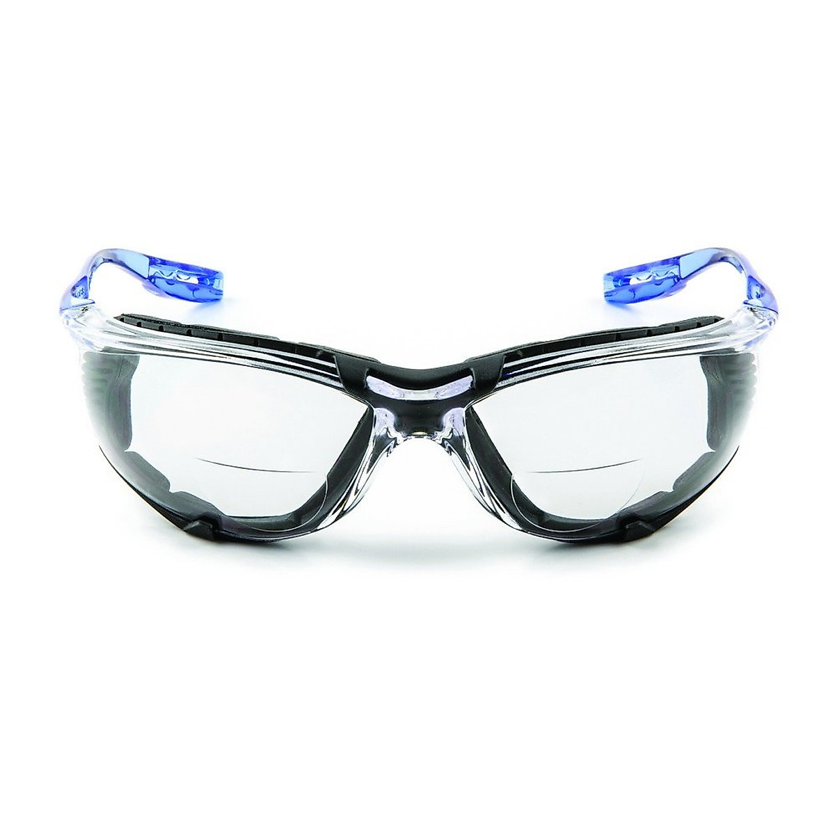 3M 10078371662704 Virtua CCS Protective Eyewear with Foam Gasket and Reader Lens, Blue with Clear Lens