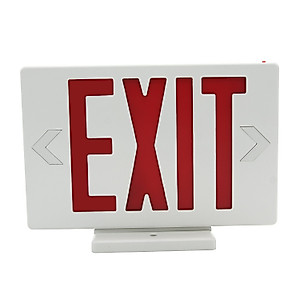 Ainfox 2 Pack LED Exit Sign Emergency Wall Light, Back -up Letter Cover (red/2pack)