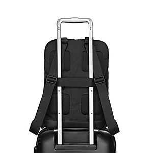 Moleskine ET926MTDBVK6 Business Backpack, Holds 15-Inch Laptops, Moss Green, Metro, Vertical Device Bag, Black