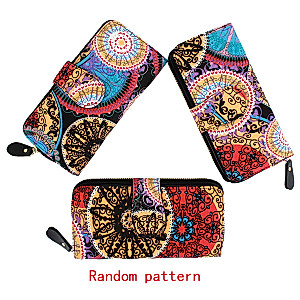 Heidi Bag Women Bohemian Purse Wallet Clutch Canvas Smartphone Wristlets Bag